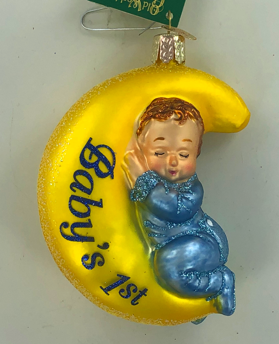 Old World Christmas - Dreamtime Baby Ornament (Blue) – Santa Claus ...
