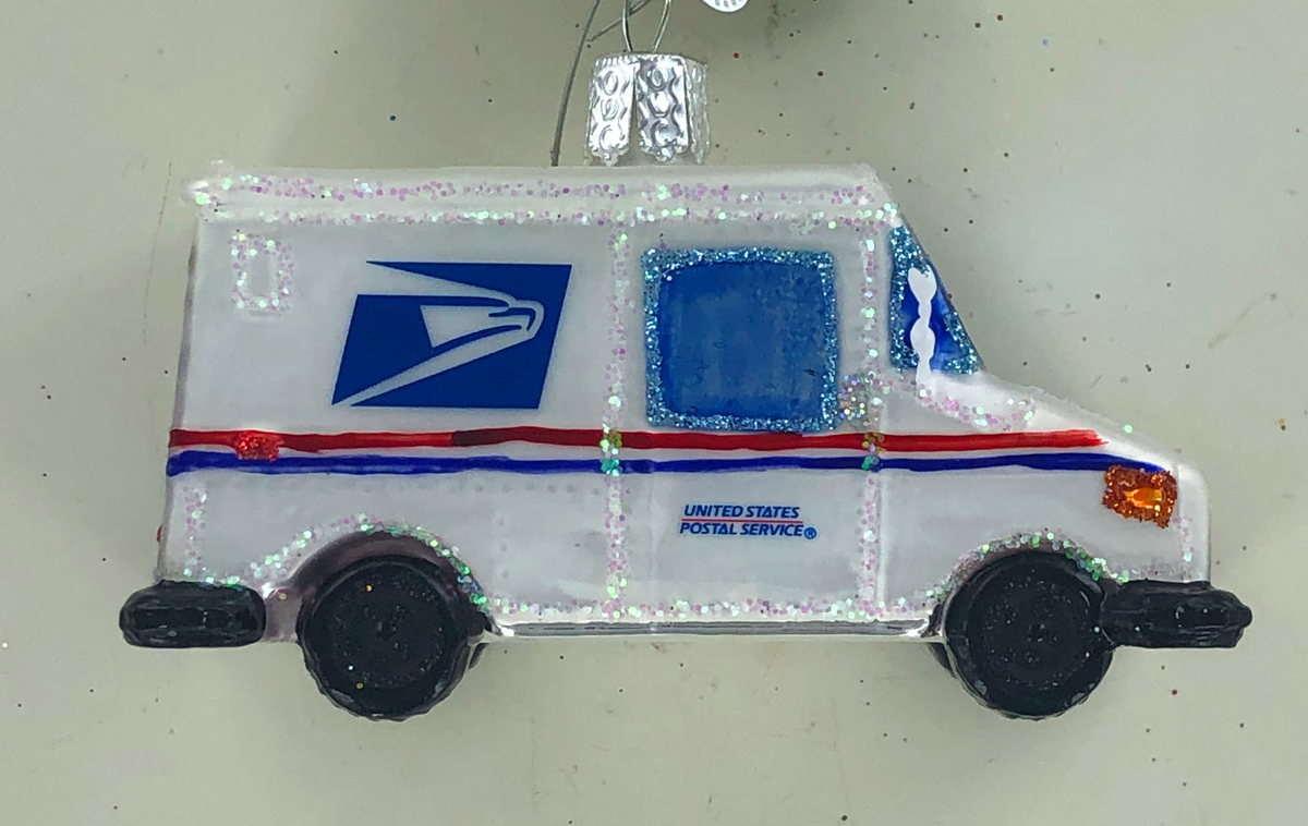 Old World Christmas - USPS Mail Truck Ornament – Santa Claus Christmas ...